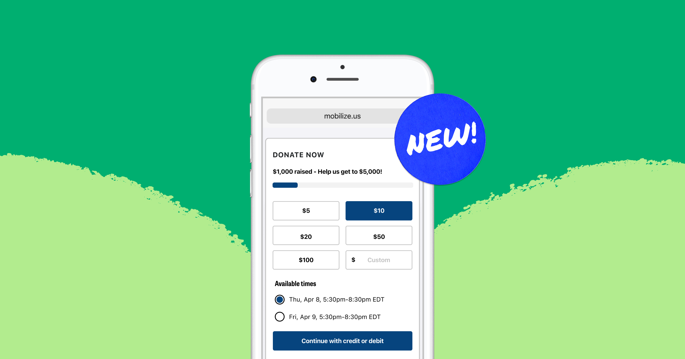 Fundraising makes its way to Mobilize | Mobilize